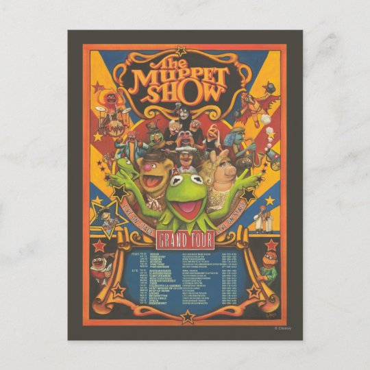 The Muppet Show - Grand Tour Poster Postcard | Zazzle.com