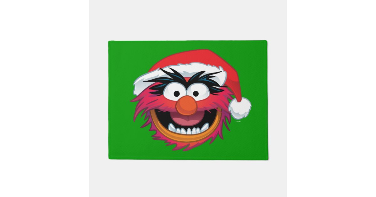 The Muppets | Christmas Animal Face Doormat | Zazzle