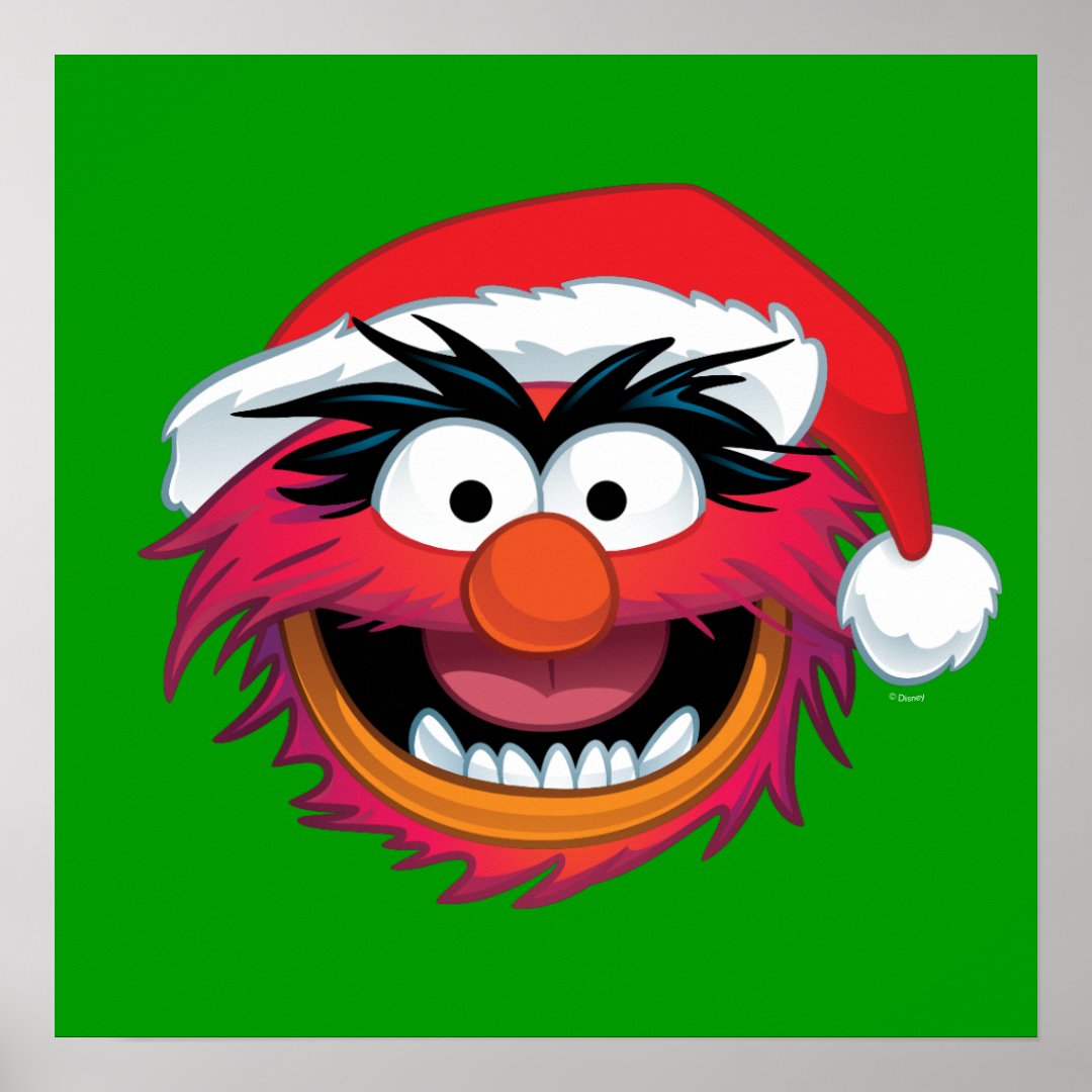 The Muppets | Christmas Animal Face Poster | Zazzle