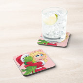 The Muppets | Kermit & Miss Piggy Christmas Beverage Coaster | Zazzle
