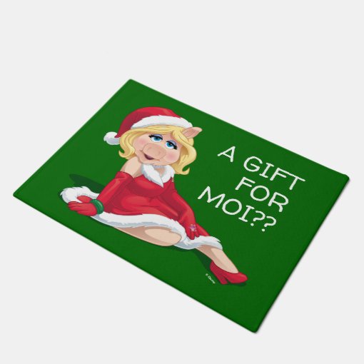 The Muppets | Miss Piggy Santa Claus Doormat | Zazzle