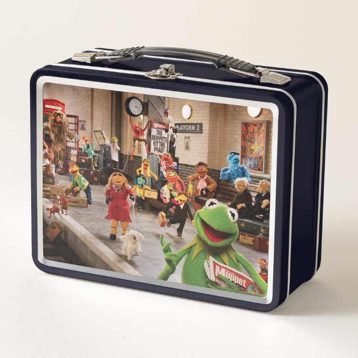 The Muppets Most Wanted | Kermit in Front Metal Lunch Box | Zazzle