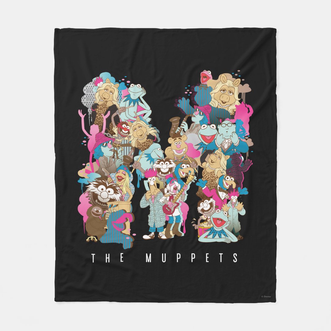 The Muppets | The Muppets Monogram Fleece Blanket | Zazzle