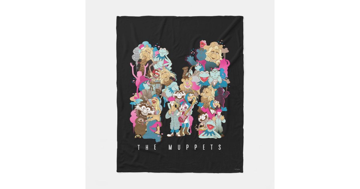 The Muppets | The Muppets Monogram Fleece Blanket | Zazzle