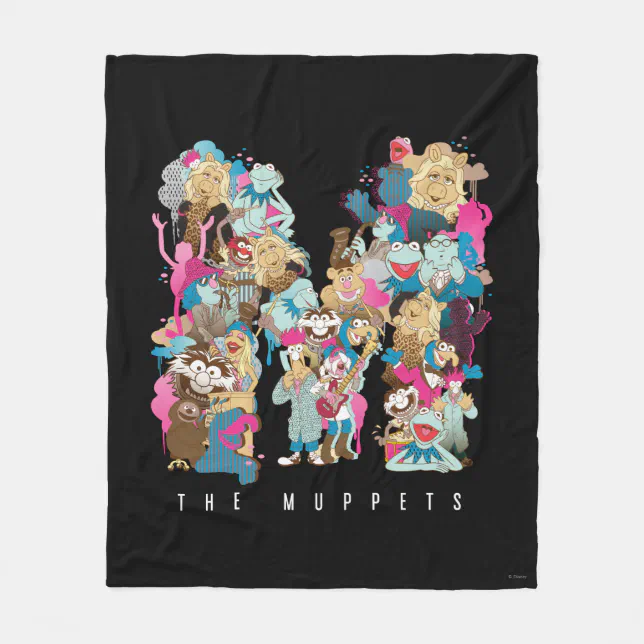 The Muppets | The Muppets Monogram Fleece Blanket | Zazzle