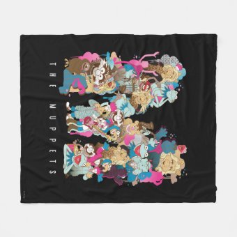 The Muppets | The Muppets Monogram Fleece Blanket | Zazzle