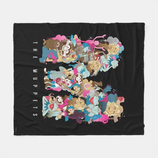 The Muppets | The Muppets Monogram Fleece Blanket | Zazzle