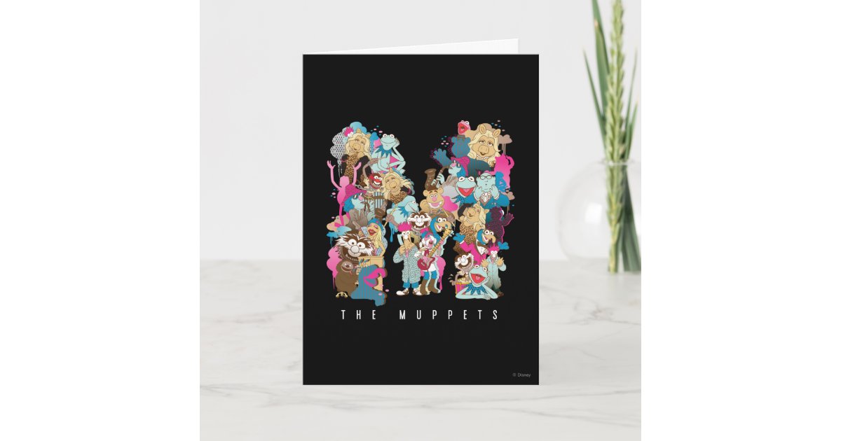 The Muppets | The Muppets Monogram Note Card | Zazzle