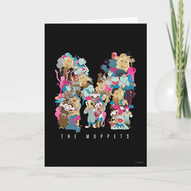 The Muppets | The Muppets Monogram Note Card | Zazzle