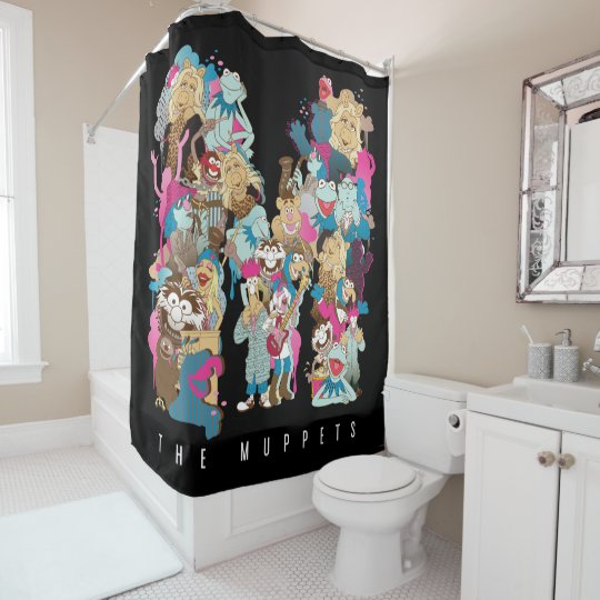 The Muppets | The Muppets Monogram Shower Curtain | Zazzle.com