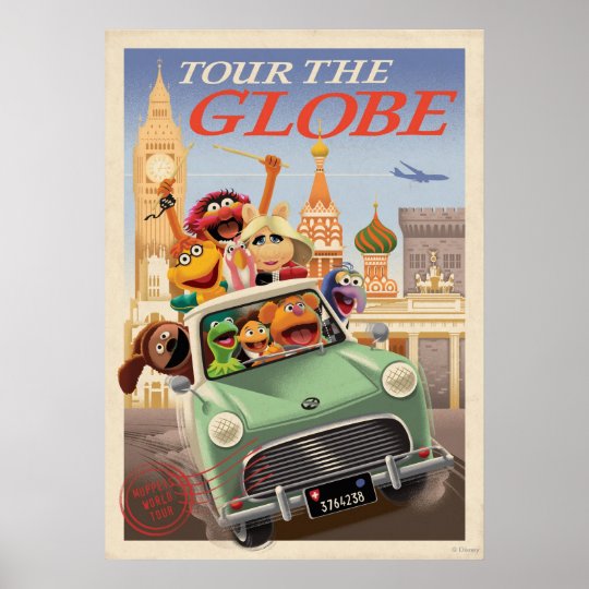 The Muppets Tour the Globe Poster | Zazzle.com