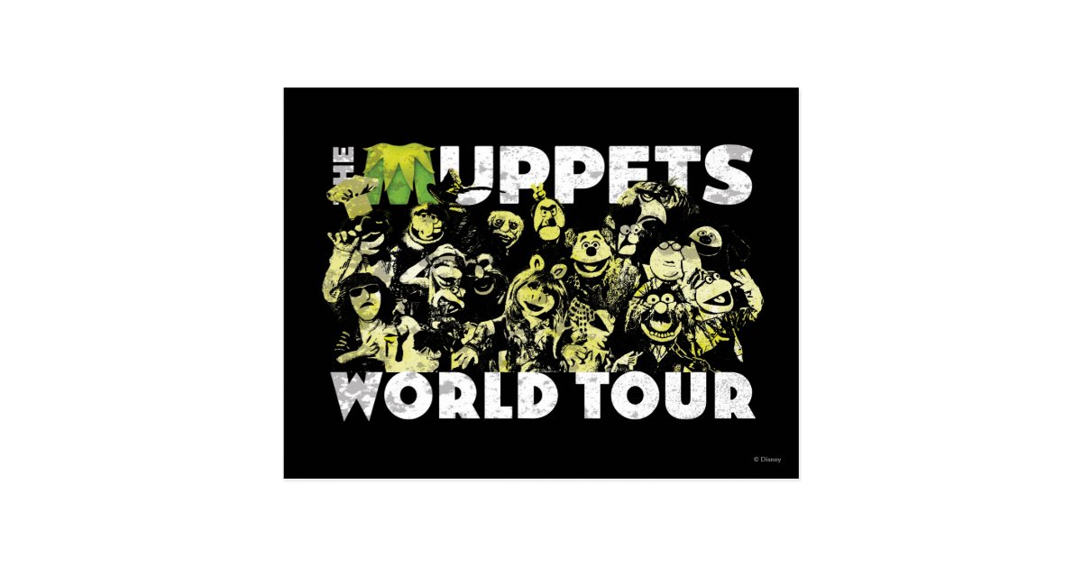 The Muppets World Tour Postcard | Zazzle.com
