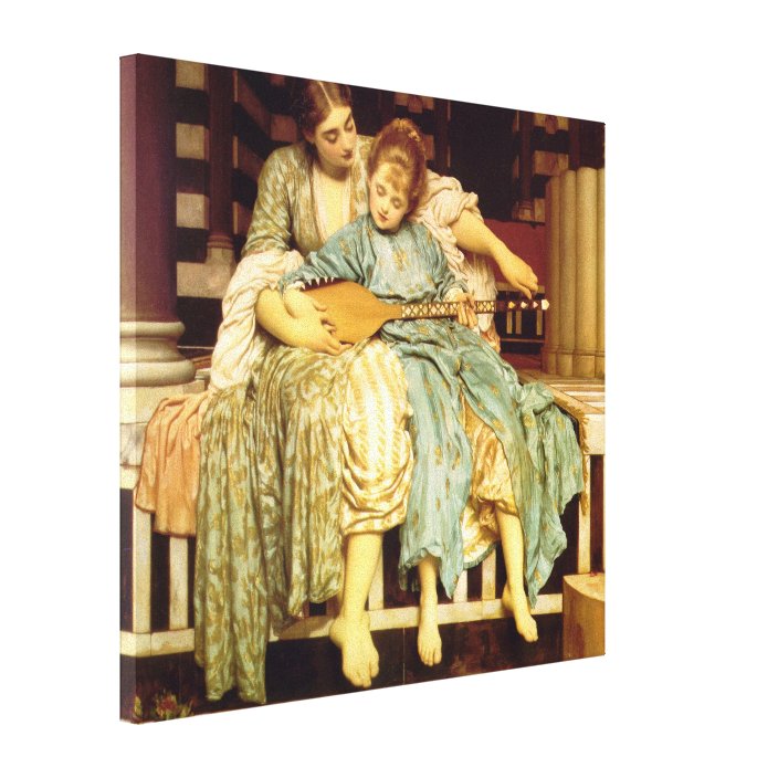 The Music Lesson by Frederic Leighton Canvas Print | Zazzle.com