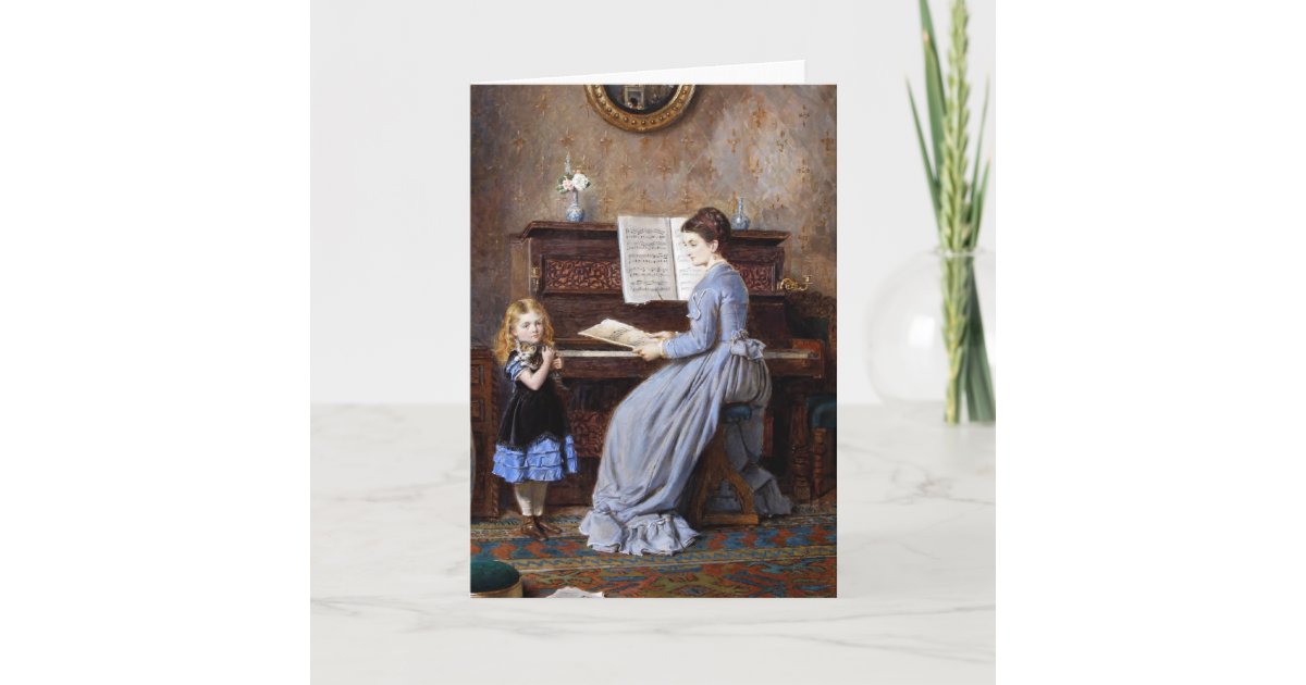 The Music Lesson Greeting Card | Zazzle