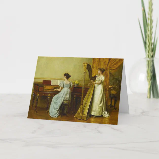 The Music Room Greeting Card | Zazzle