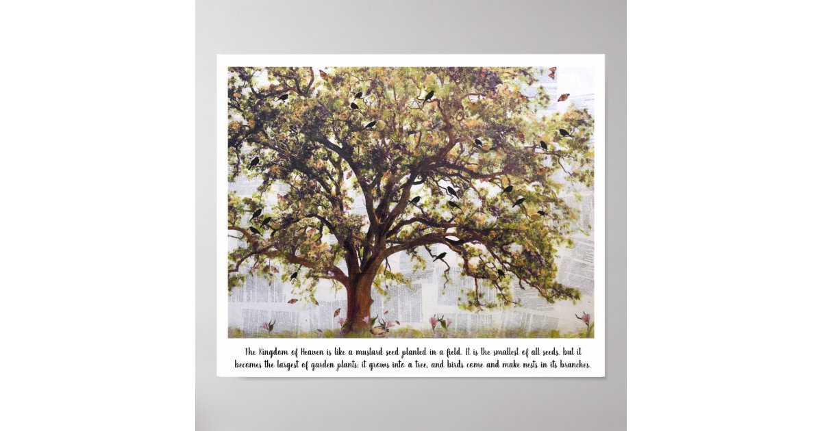 The Mustard Tree Poster | Zazzle