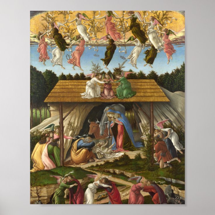 The Mystical Nativity By Sandro Botticelli Poster | Zazzle