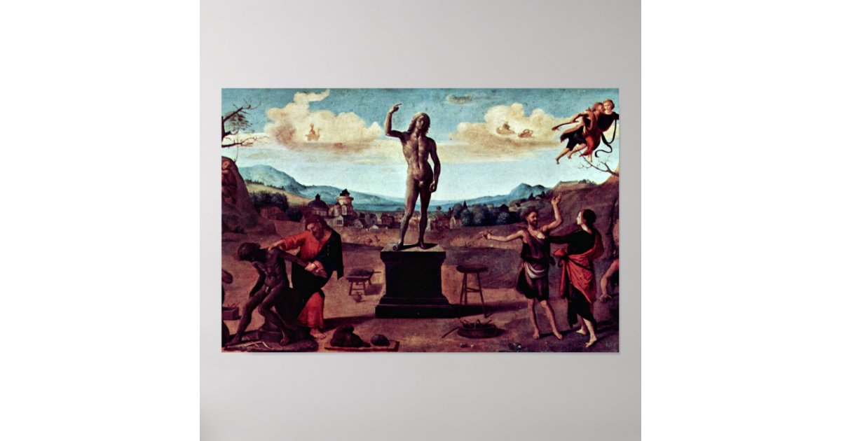 The Myth Of Prometheus Painting Sequence Of Five P Poster | Zazzle