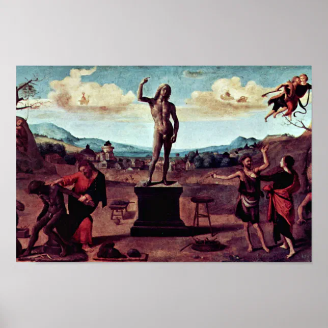 The Myth Of Prometheus Painting Sequence Of Five P Poster | Zazzle