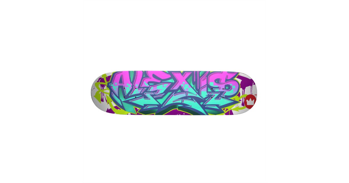 The name Alexis in graffiti Skateboard Deck | Zazzle.com