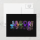 The Name Jason in 3D Lights (Photograph) Postcard | Zazzle