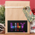 The Name Lily in 3D Lights (Photograph) Rectangular Sticker | Zazzle