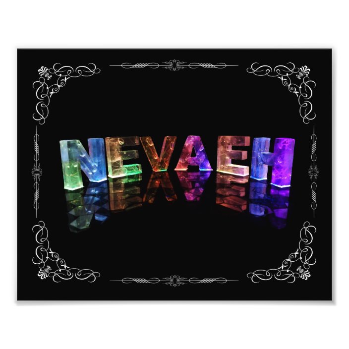 The Name Nevaeh - Name in Lights (Photograph) Photo Print | Zazzle