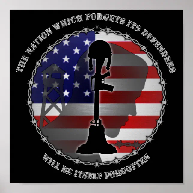 The Nation Which Forgets Its Defenders Poster | Zazzle
