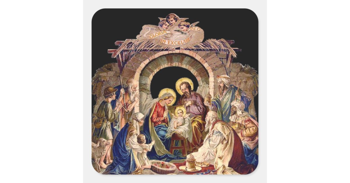 The Nativity of Jesus Sticker | Zazzle