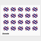 The Netherlands Friesland Flag Classic Round Sticker | Zazzle