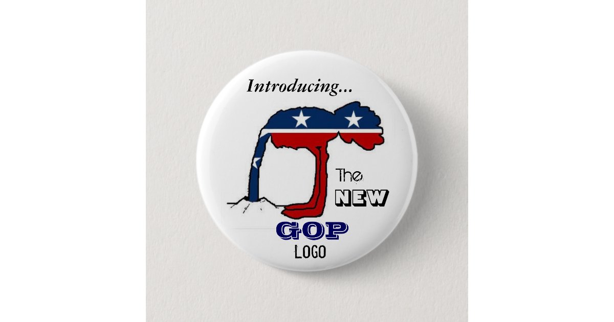 The New GOP Logo Button | Zazzle