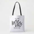 The New Mrs Personalized Bride Tote Bag | Zazzle