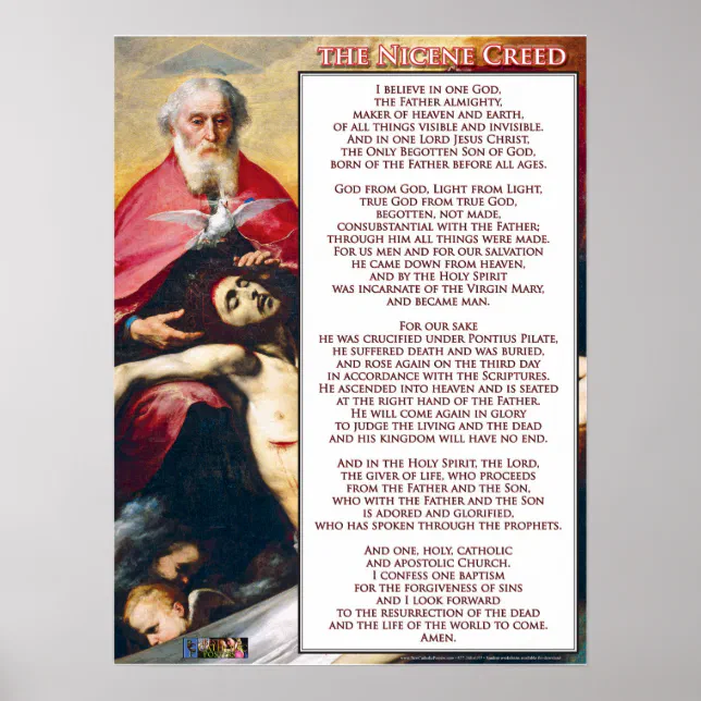 The Nicene Creed Poster | Zazzle