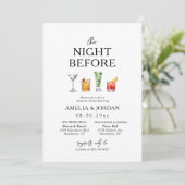 The Night Before Dinner Rehearsal & Drinks Invitat Invitation | Zazzle