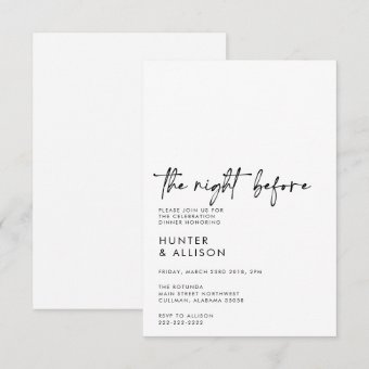 The Night Before Enclosure Card | Zazzle