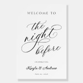 The Night Before Wedding Rehearsal Welcome Sign | Zazzle