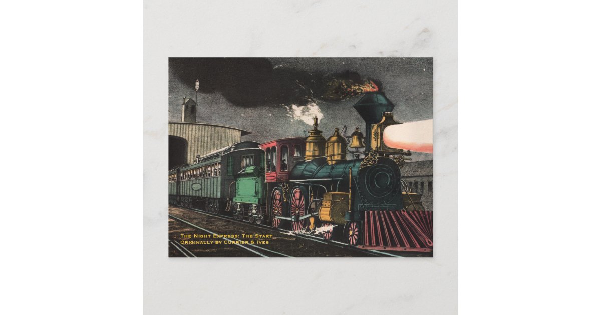 The Night Express Postcard | Zazzle