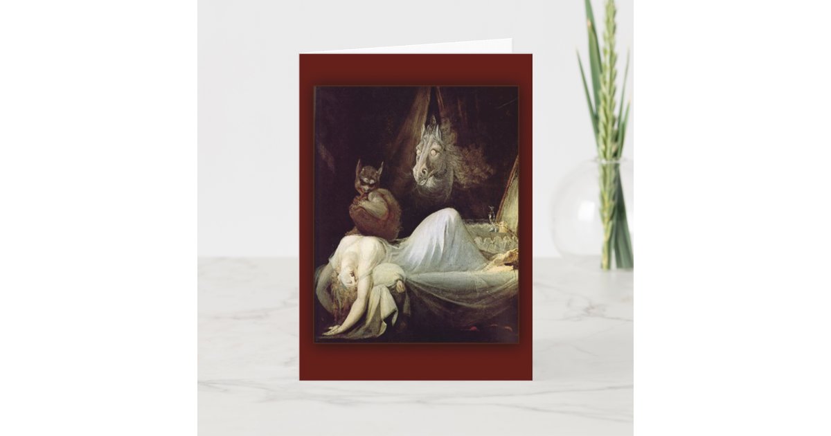 The Nightmare by Henry Fuseli, 1781 Card | Zazzle.com