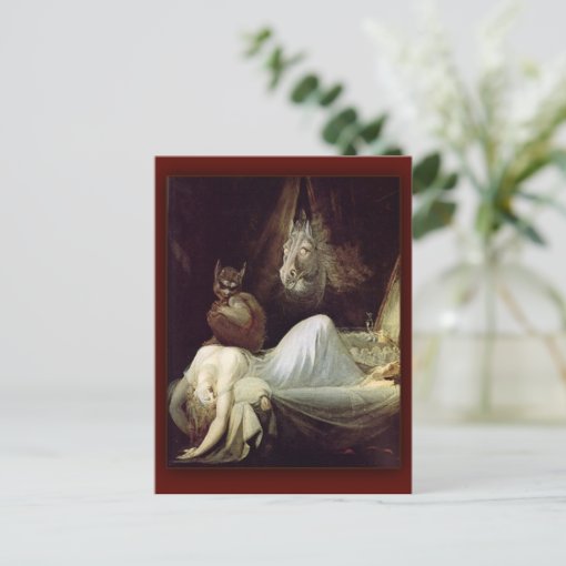The Nightmare by Henry Fuseli, 1781 Postcard | Zazzle
