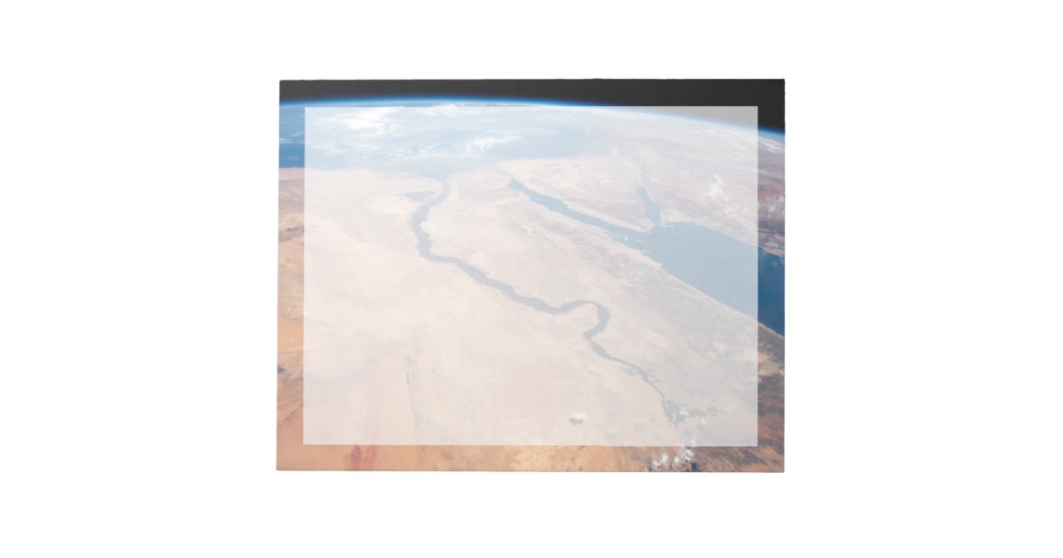 The Nile River, Red Sea And Mediterranean Sea. Notepad | Zazzle