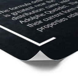 The Normal Distribution - Math Poster | Zazzle