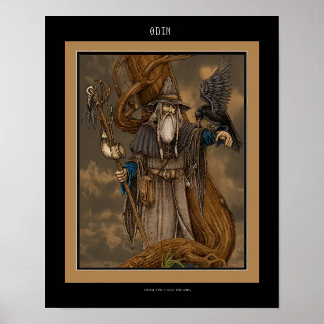 The Norse god Odin Poster | Zazzle