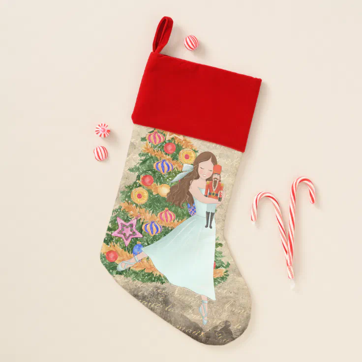 The Nutcracker Clara Ballet Holiday Christmas Stocking | Zazzle
