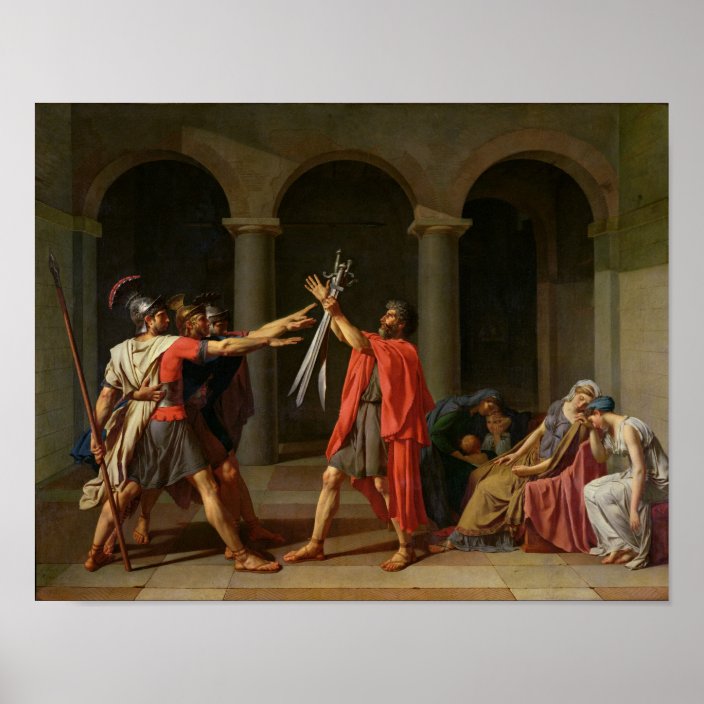The Oath of Horatii, 1784 Poster | Zazzle.com