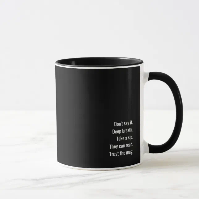 The office argument-stopper mug, righty edition. mug | Zazzle