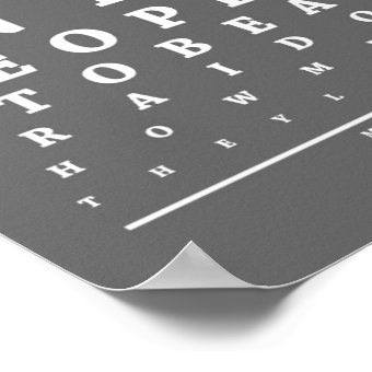 The Office, Eye Exam Chart | Zazzle