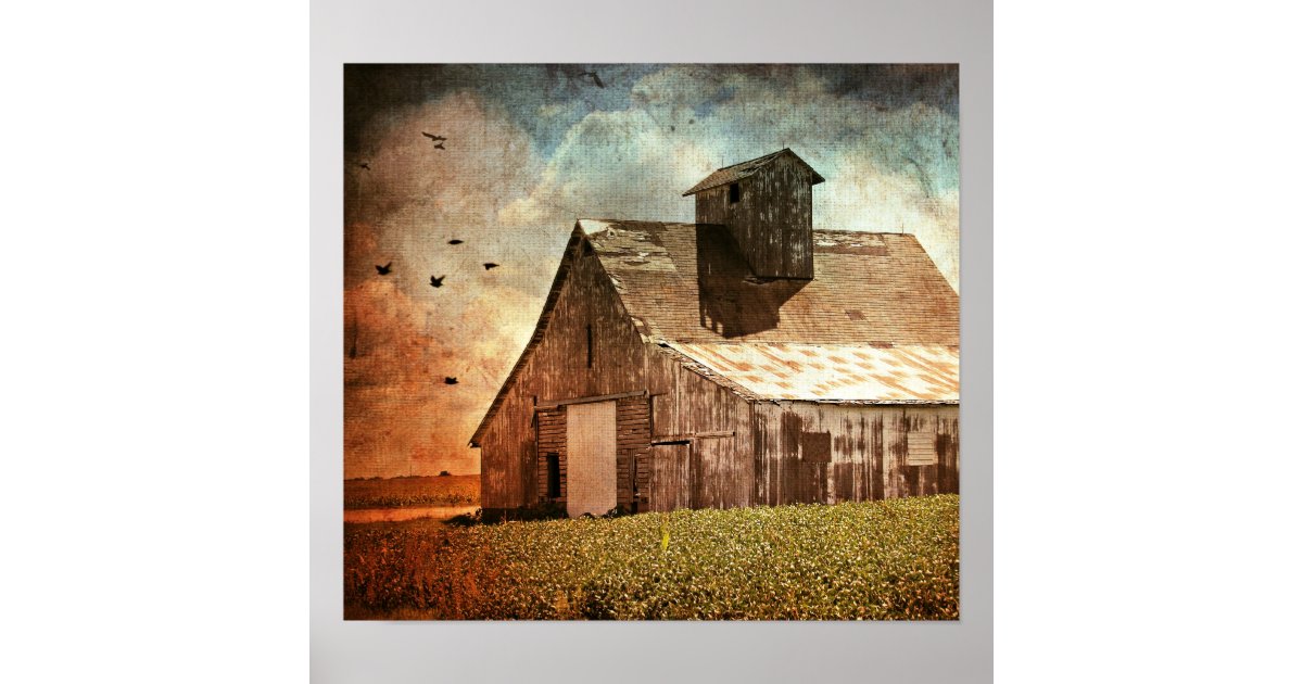 The Old Barn Poster | Zazzle