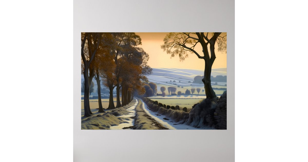 The old country road poster | Zazzle