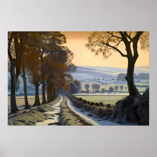The old country road poster | Zazzle