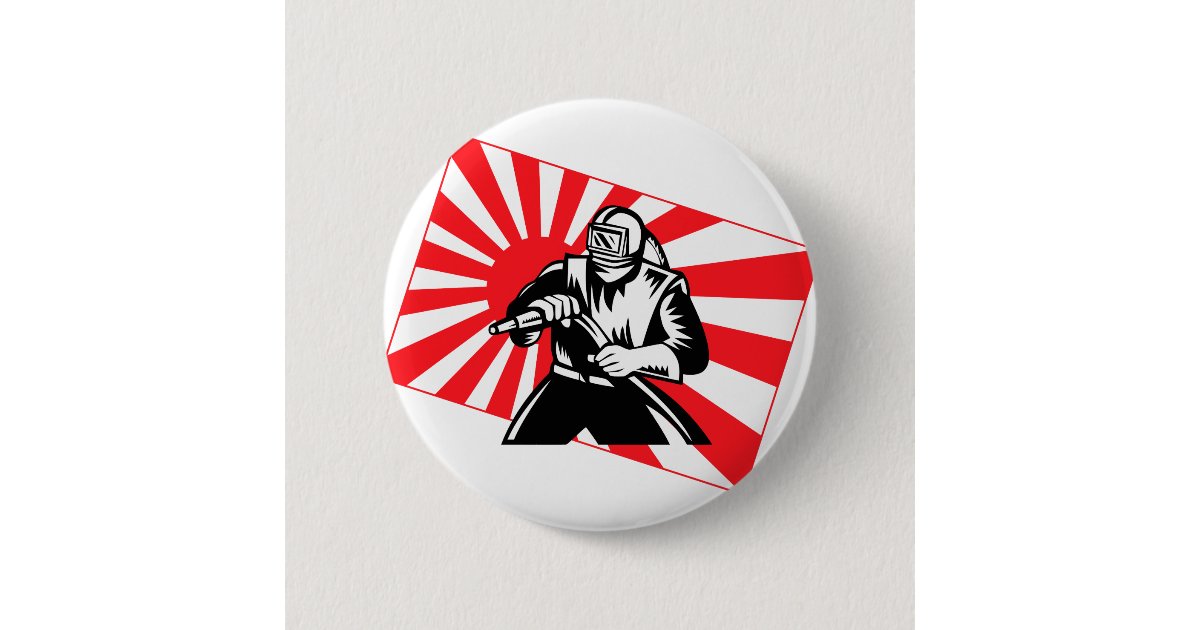 The Old Tokyo Sandblaster Pinback Button | Zazzle